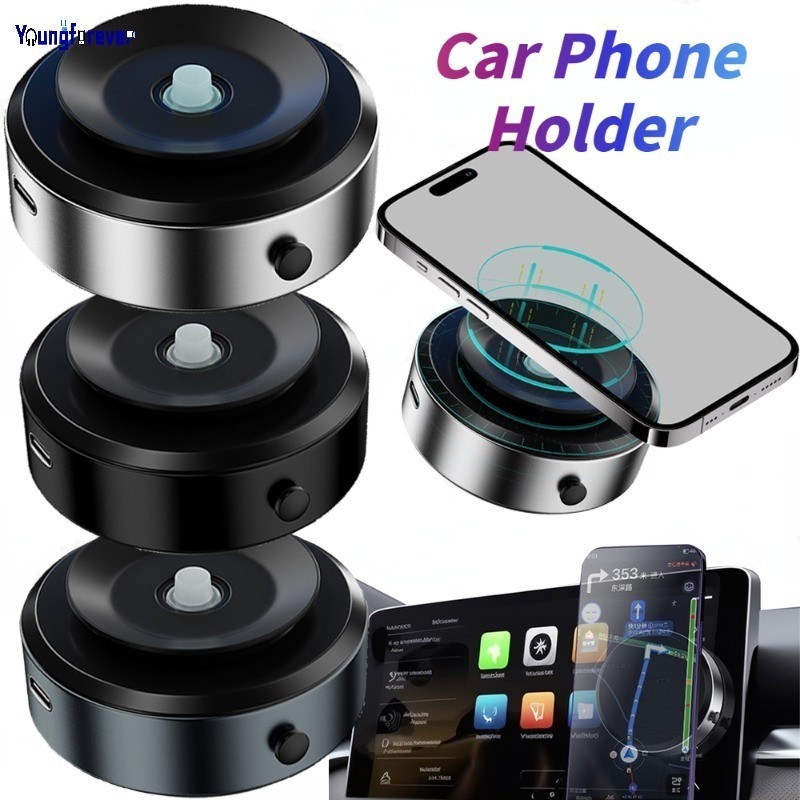Vacuum Adsorption Suction Cup Car Phone Holder / Magnetic 360 Rotation ...