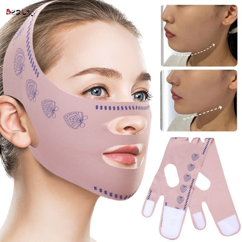 Reusable Face Slimming Bandage V Line Face Shaper Women Chin Cheek Lift ...