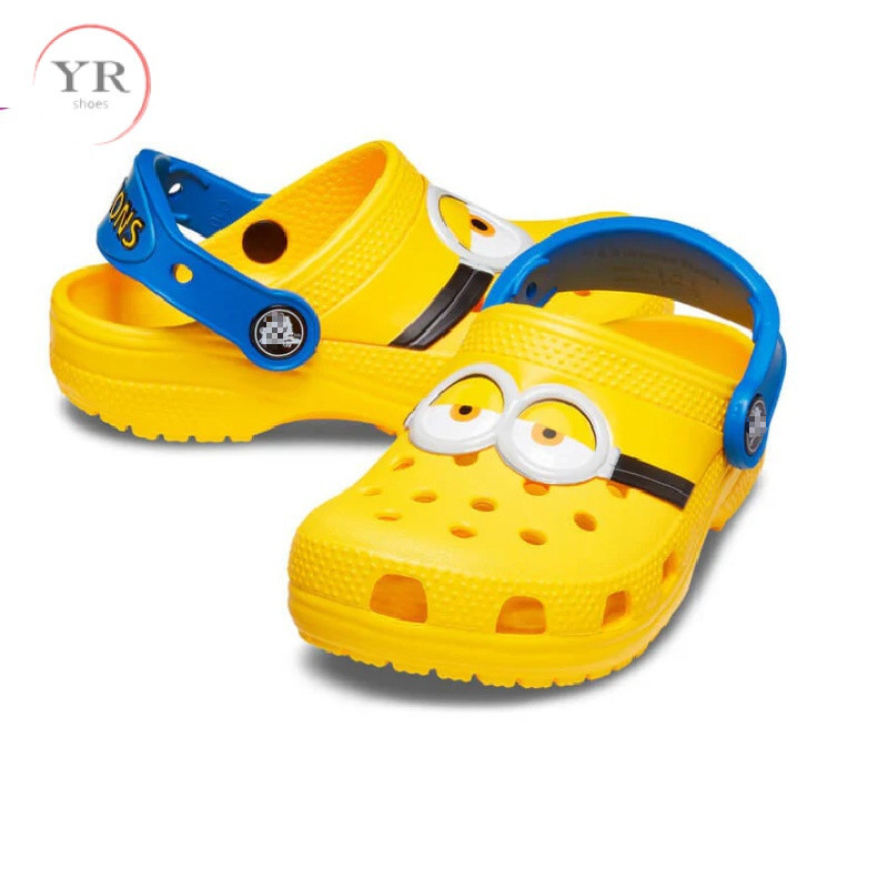 Unisex Kids Crocs Minions Clog Sandals Toddler Shoes Anti-slip Outdoor ...