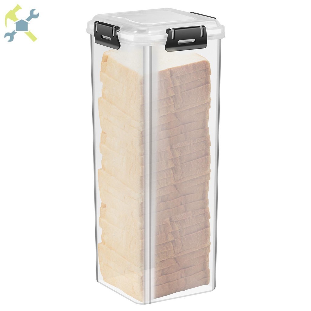 Bread Storage Container Loaf Bread Keeper with/without Tray Bread Box ...