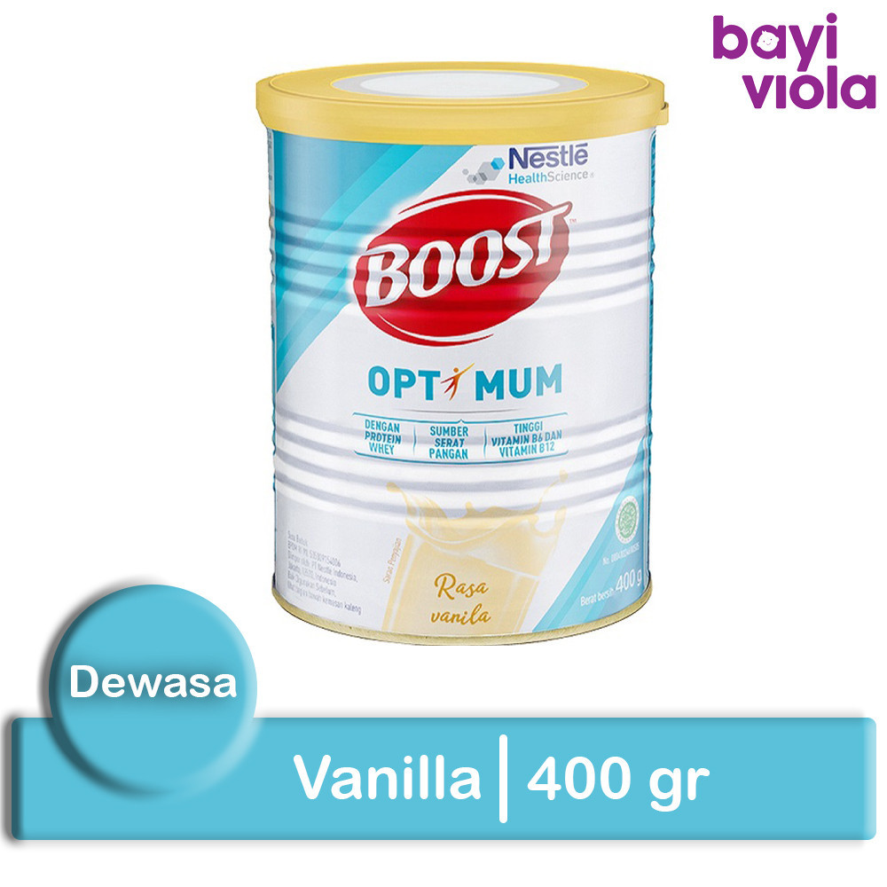 ED FEB 2027 Nestle Boost Optimum 400 gr Vanilla Vanilla Milk Powder Nutrition for Adults the ...