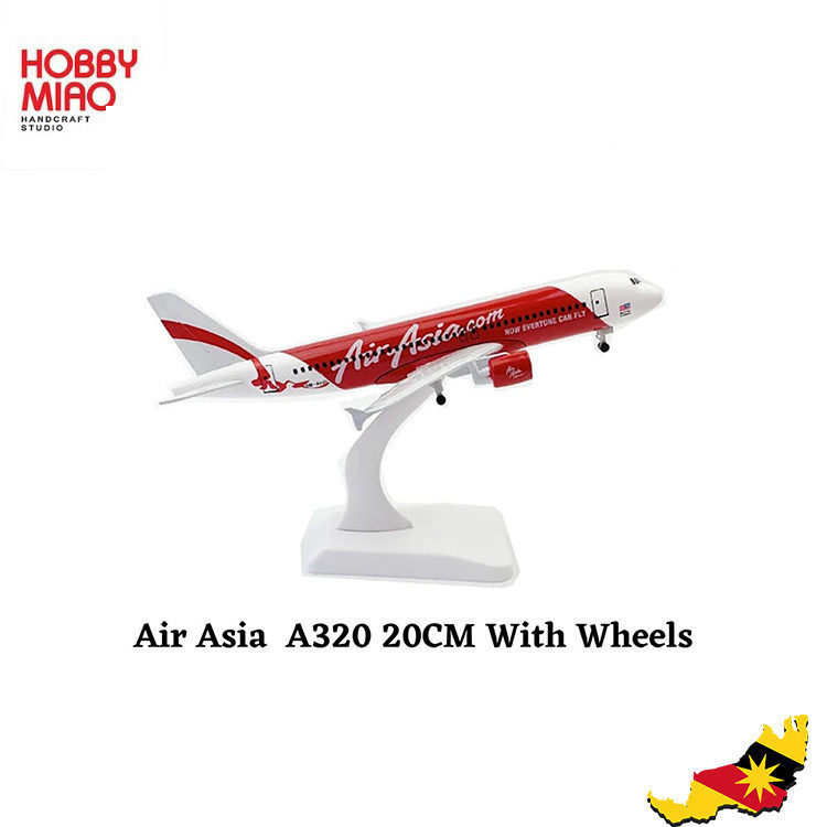 Air Asia A320 Aircraft Model 20cm Die-cast Metal Airplane HM101 ...
