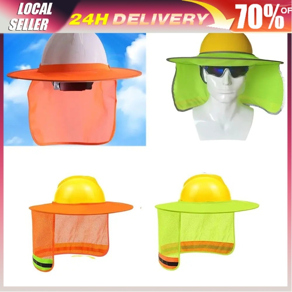 Summer Safety Helmet Sunshade Brim Hard Hat Outdoor Helmet Sun Shade ...