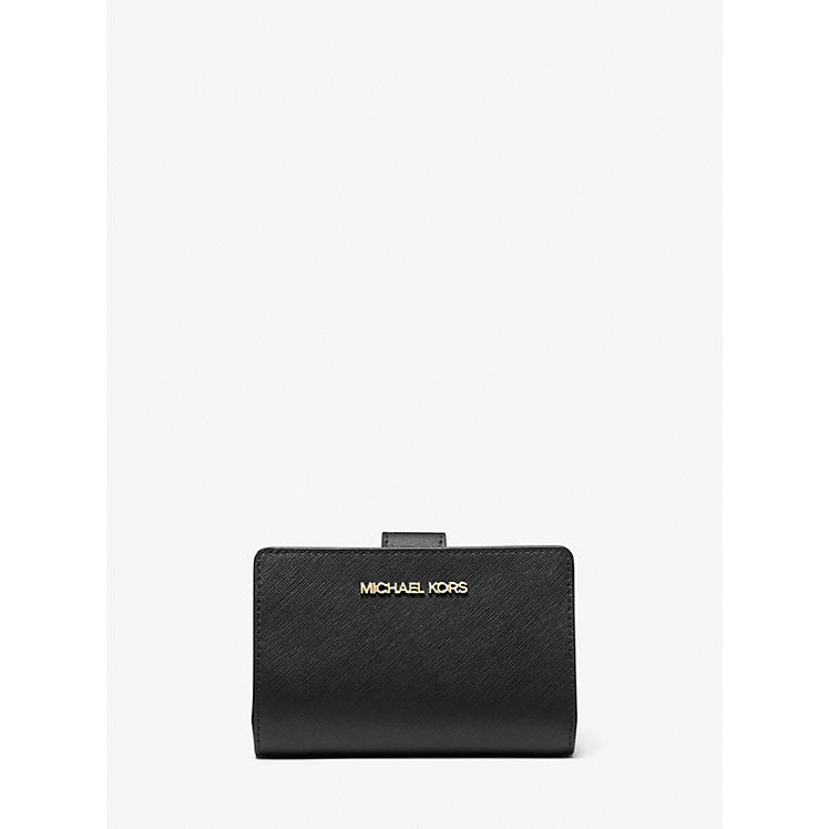 MK Medium Crossgrain Leather Wallet in Black (35F7GTVF2L) | Shopee Malaysia