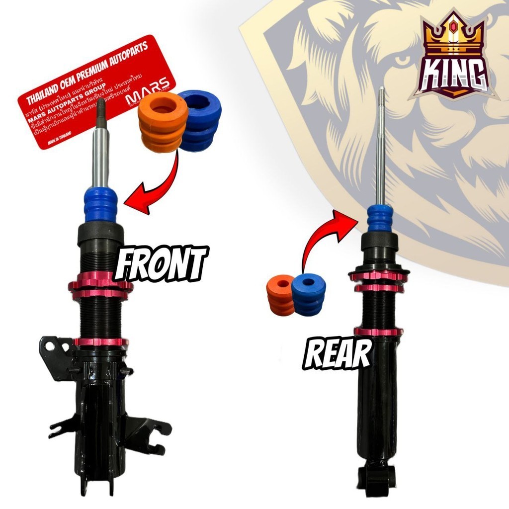 🔥 MARS 🔥 RED ABSORBER STOPPER BUMP STOPPER INNER SUB BUSH ABSORBER BUSH ...