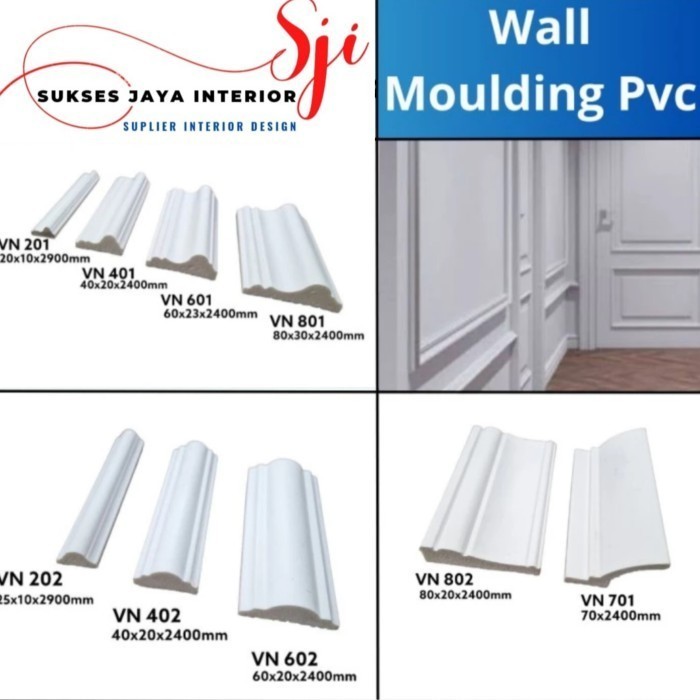 Best List wall Molding pvc wall Molding - Sample 6motif | Shopee Malaysia