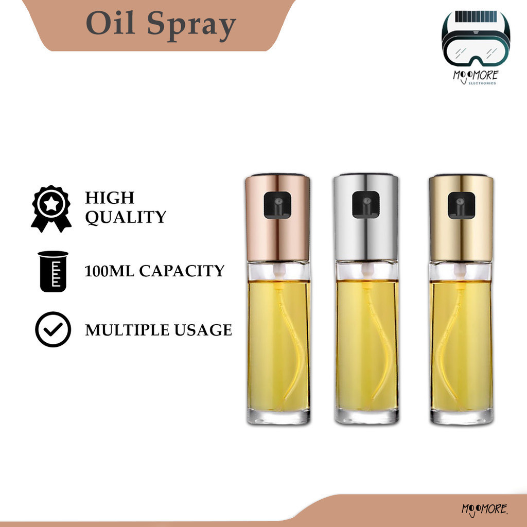 Mojomore Oil spray bottle push spray glass oil bottle kitchen household ...
