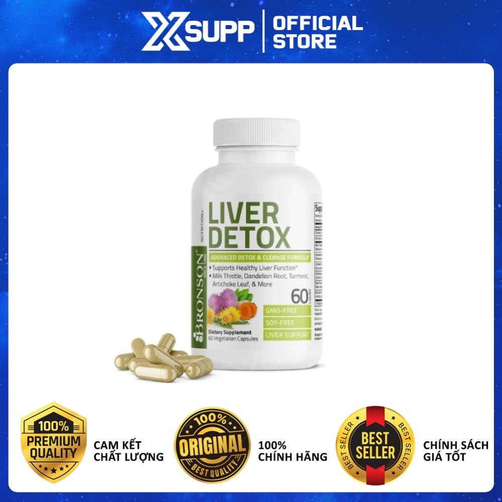 Bronson LIVER DETOX & CLEANSE (60 TABLETS) Supports digestive and LIVER ...
