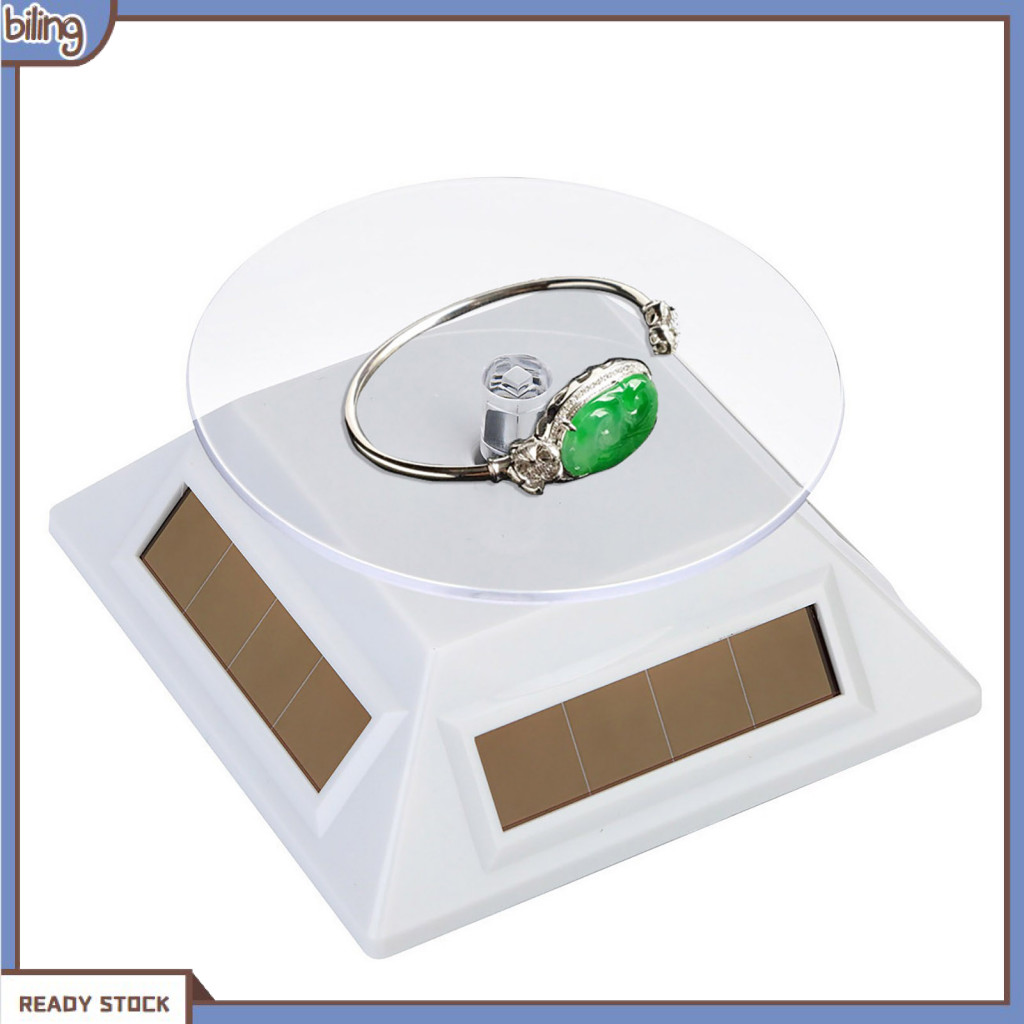 {biling} Solar Display Stand 360 Degrees Rotation Energy-Saving ABS ...