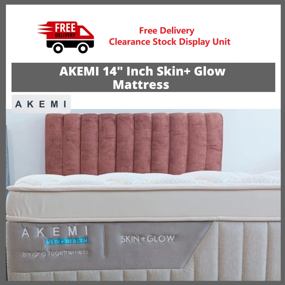 Akemi Skin+ Glow - Queen Size - CLEARANCE STOCK DISPLAY UNIT Mattress Only | Shopee Malaysia