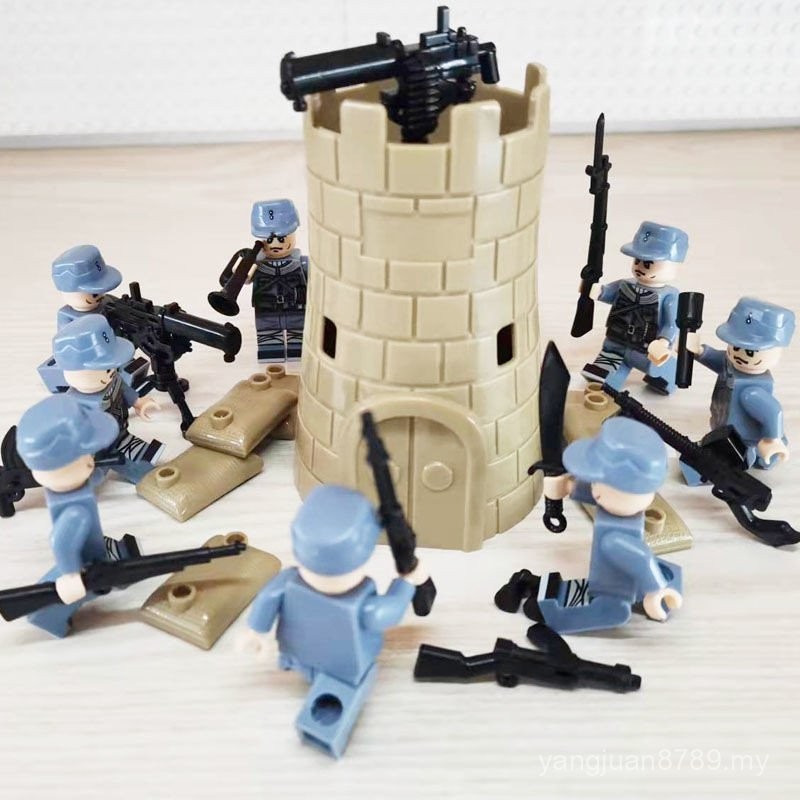 Compatible with Lego World War II Minifigures Military Battlefield ...