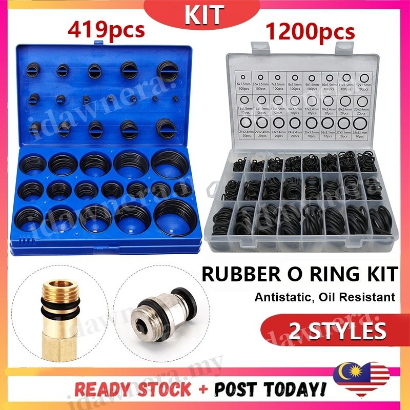 1200pcs O Ring Kit - Metric Rubber O Rings Assortment Set 419 Piece ...
