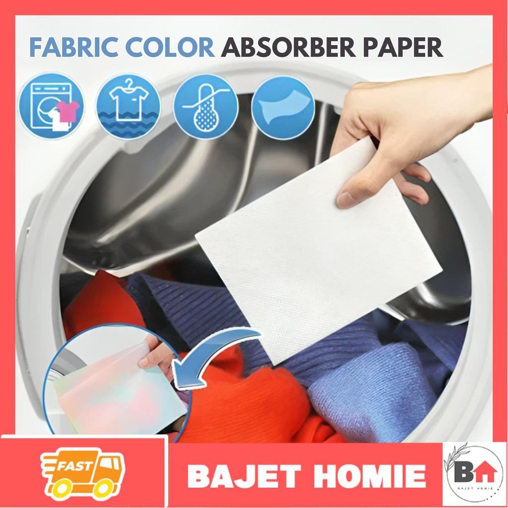 50 PCS/Bag Anti-Cross Dyeing Absorbent Paper Prevent Colour Absorption ...