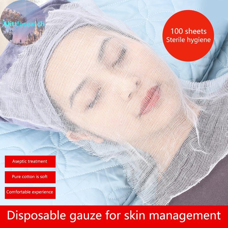 Alittlesearch 100pcs Disposable Spa Face Gauze Mask Paper Sheet Beauty ...