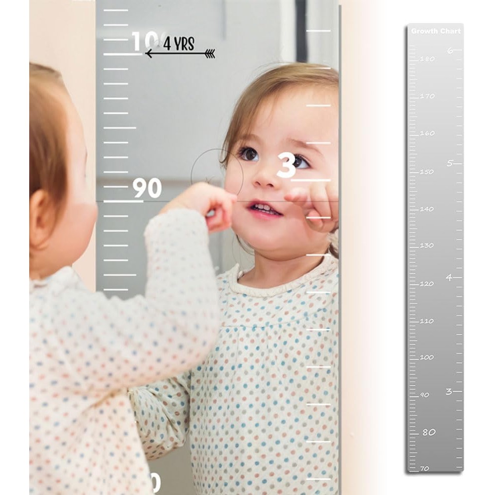 Growth Chart Mirror for Wall 2025 New Puzzle Mirror Growth Chart, Children's Growth Chart for ...