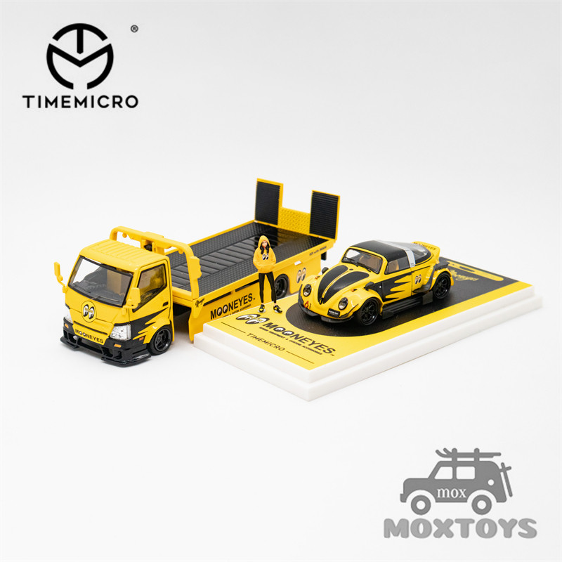 Time Micro 1:64 beetle/H300 Flatbed Transport Trailer Mooneyes ...
