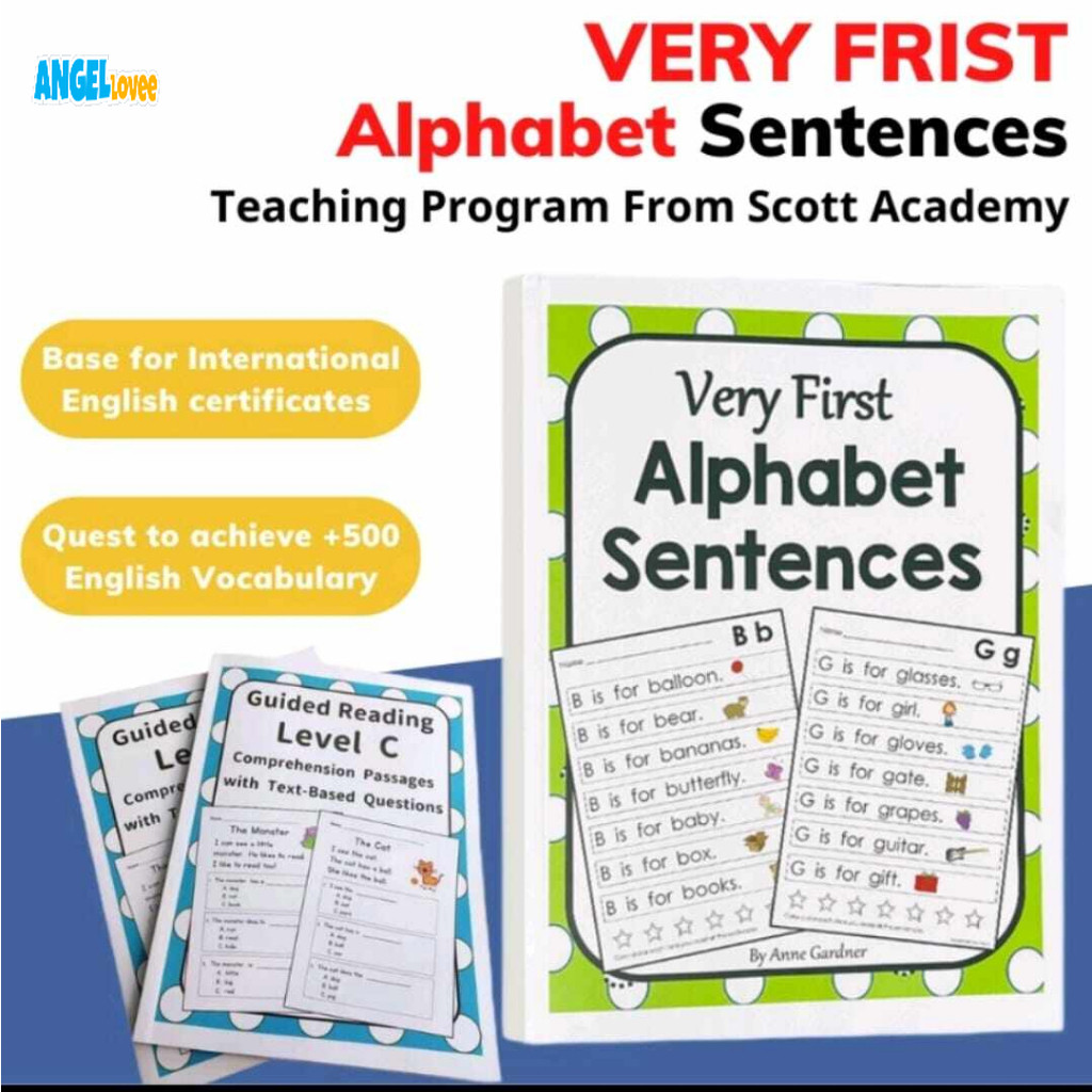 Very First Alphabet Sentences Colour Printing English book for kid 2 ...
