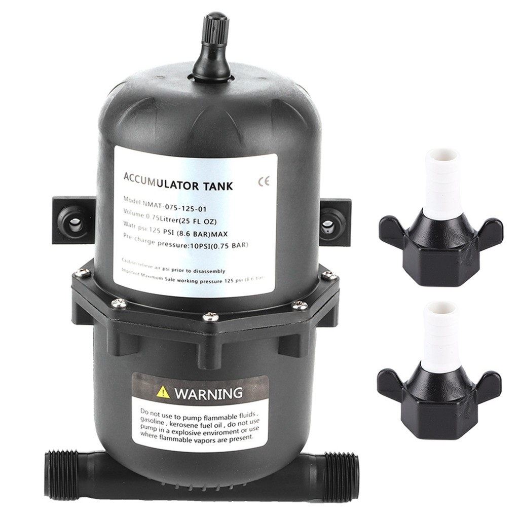 Accumulator Pressure Tank Water Pump Flow Control 0.75 L 125PSI ...