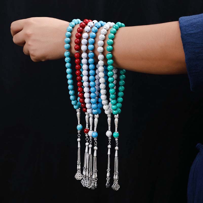 Tasbih Muslim prayer bead men Eid Gift Islamic Misbaha Rosary Beads ...