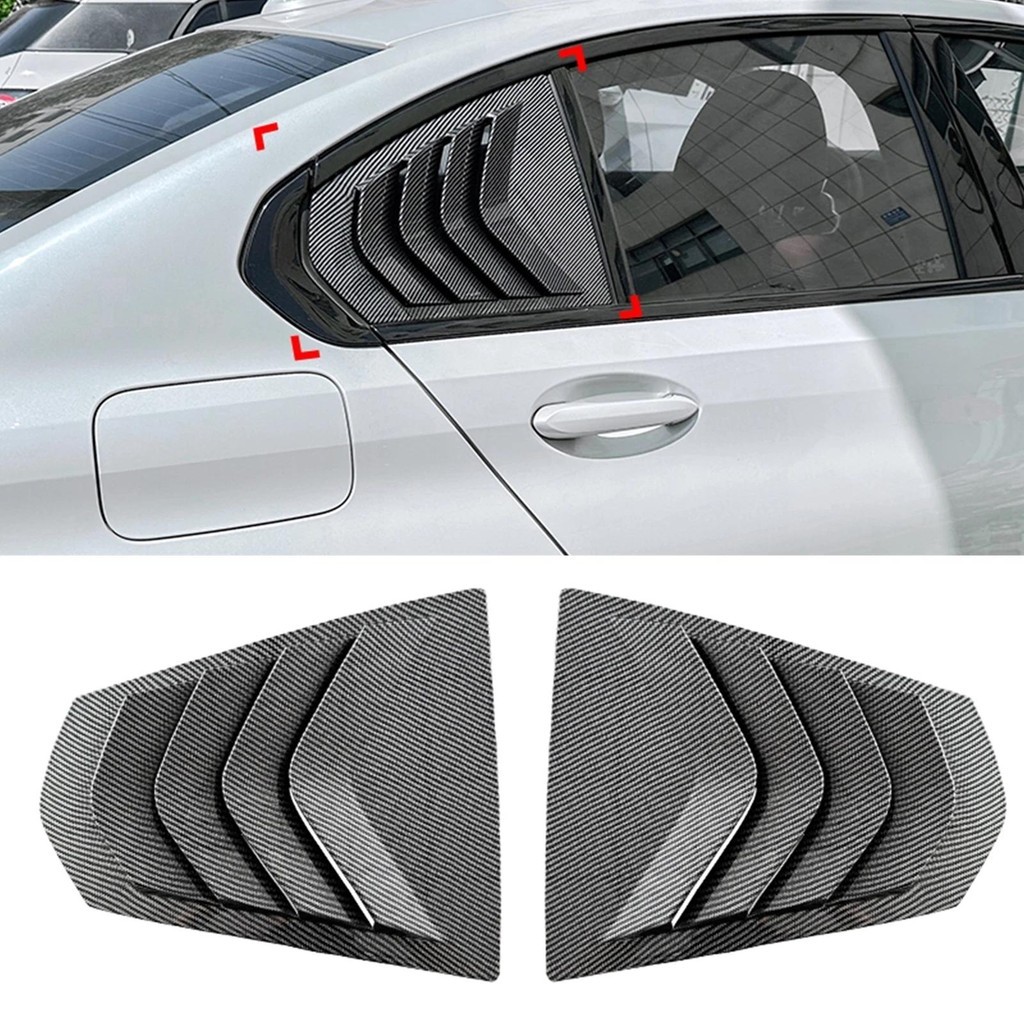 Rear Window Side Louver Shutter Trim For BMW 3 Series G20 320i 325i ...
