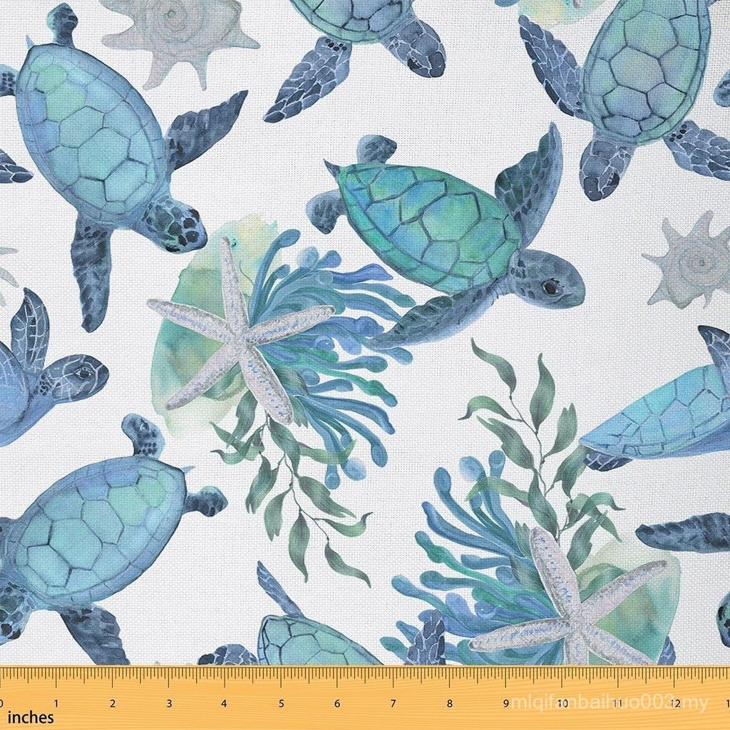 Supplement with Pure Supports AdvancedSea Turtle Fabric by The Yard ...