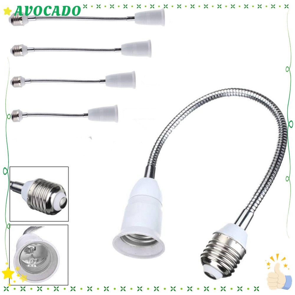 AVOCADD Bulb Socket Extension Wall Base Holder Screw Bulb Adapter ...