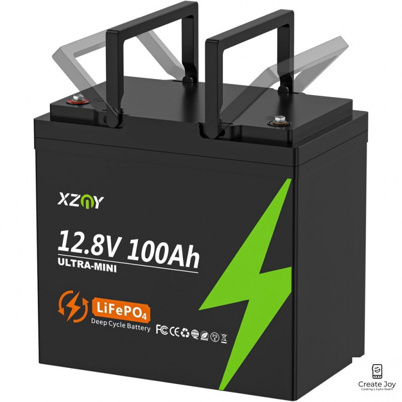 Bateri LiFePO4 Mini 12V 100Ah, Bateri Litium 12V 100Ah Terkecil dengan ...