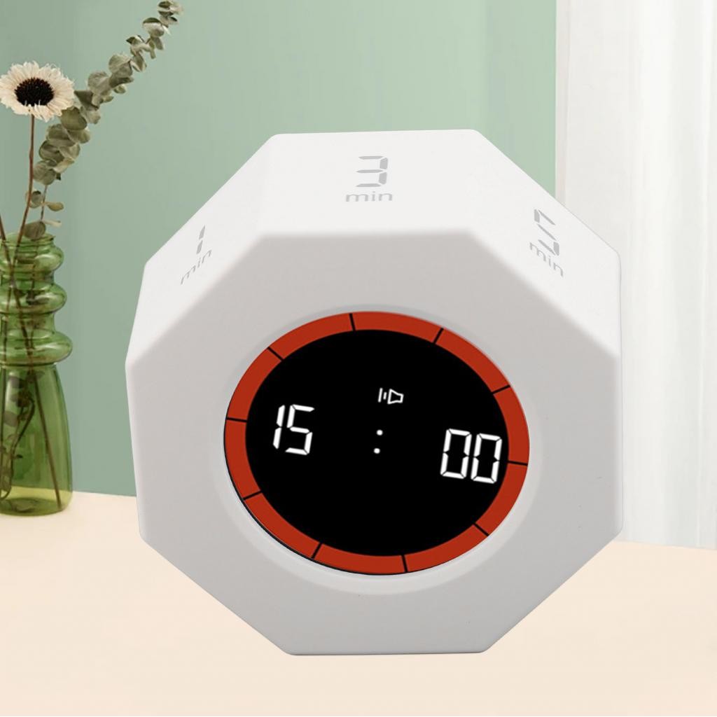 Moonbase Desk Productivity Cube Timer Rotating Octagon with G Sensor 1 3 5 15 30 60 90min Custom ...