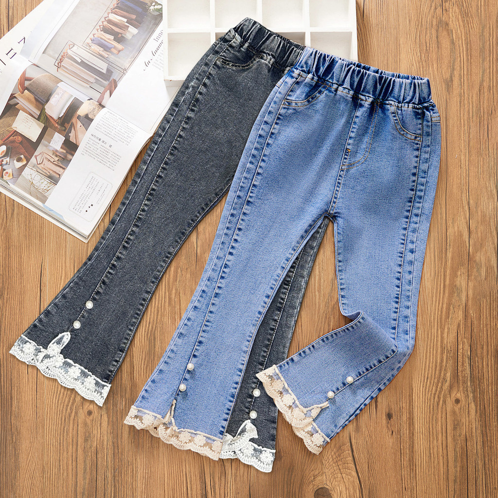 Children Children Clothing Girls Jeans Spring Autumn Middle Big ...