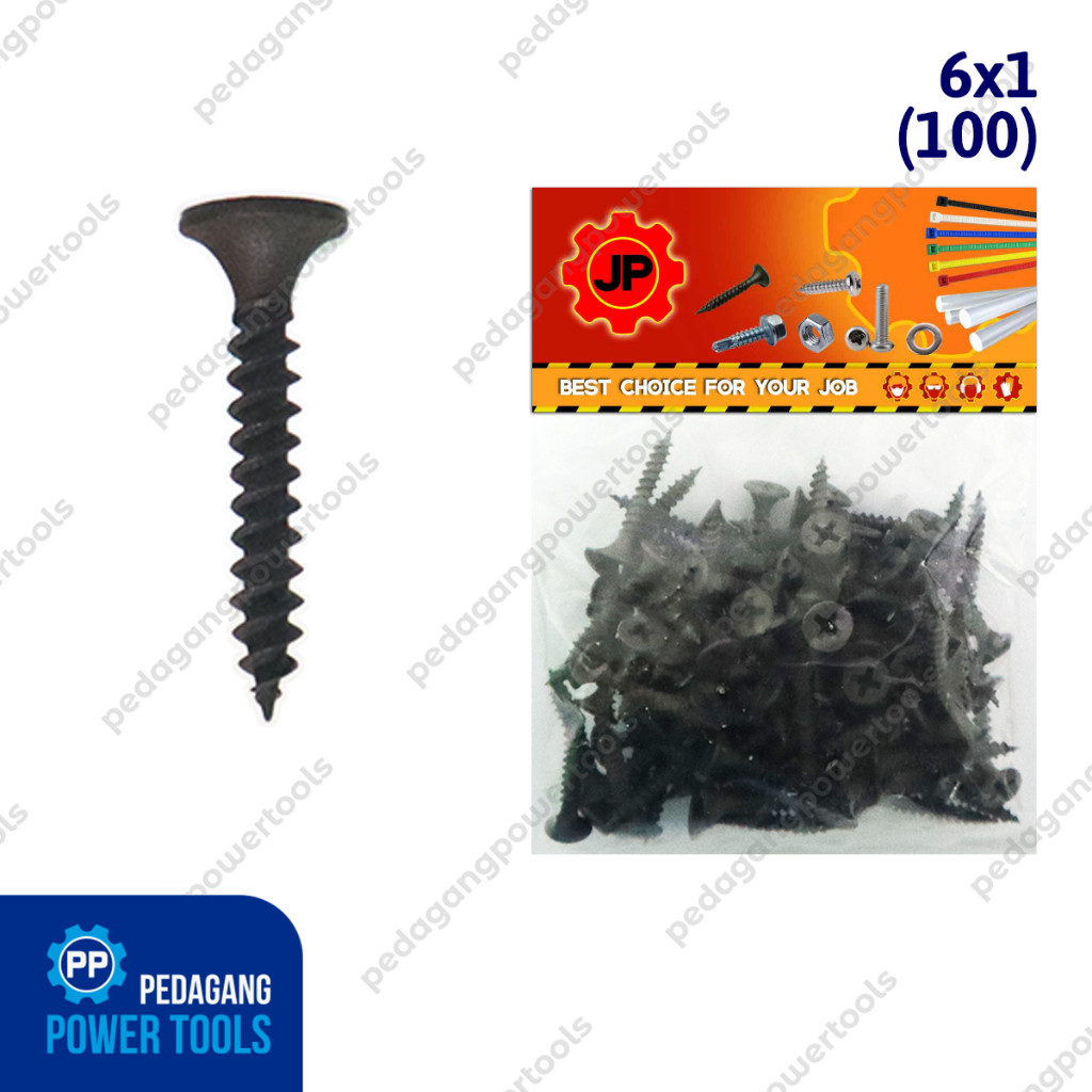 HITAM 6 x 1 GYPSUM SCREWS - DRYWALL SCREWS - BLACK GYPSUM BOLT CONTENTS ...