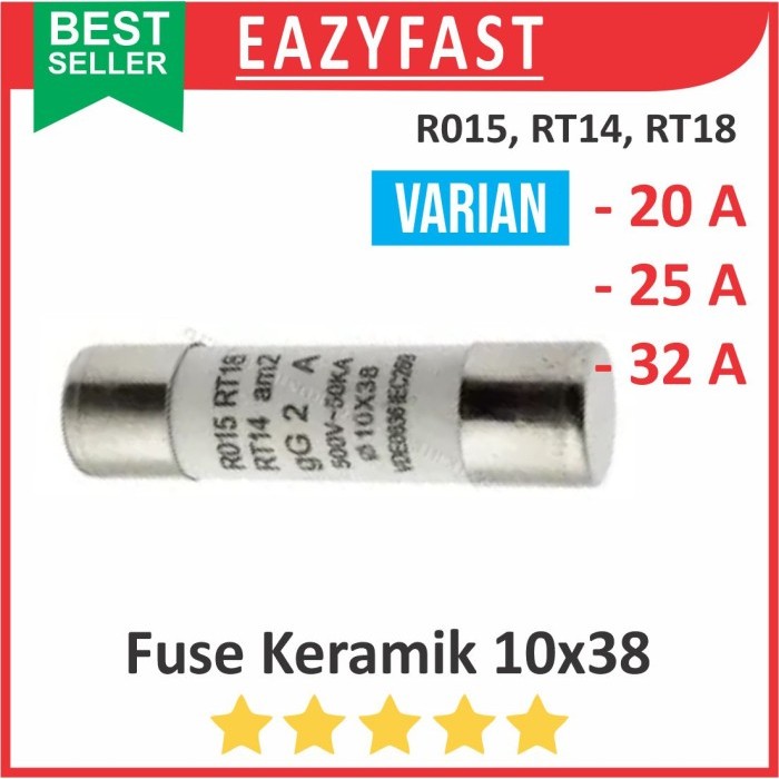 Ceramic Fuse Ceramic 10x38 20A 25A 32A 20 25 32 A Ampere R015 RT14 RT18 ...
