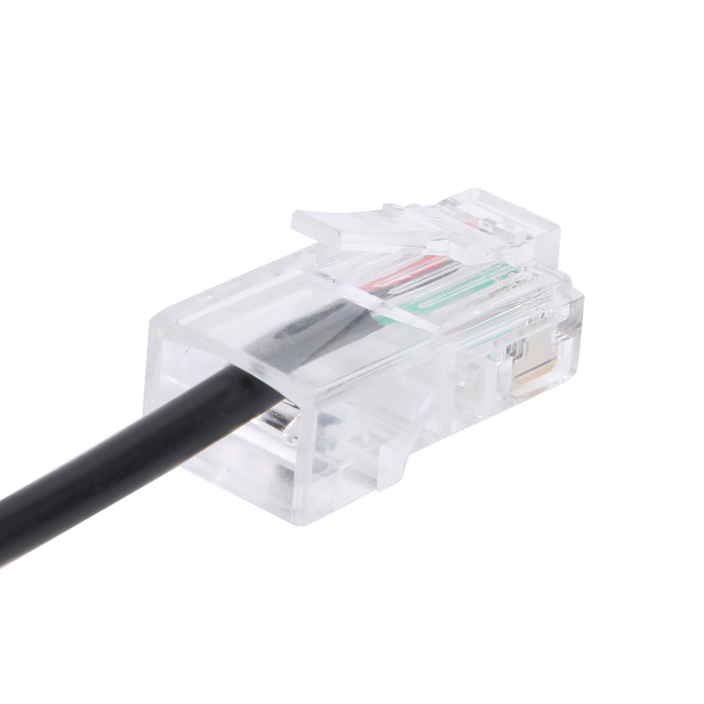 RJ45 8P8C Male to RJ11 6P4C Female Adapter Headset Audio Converter ...