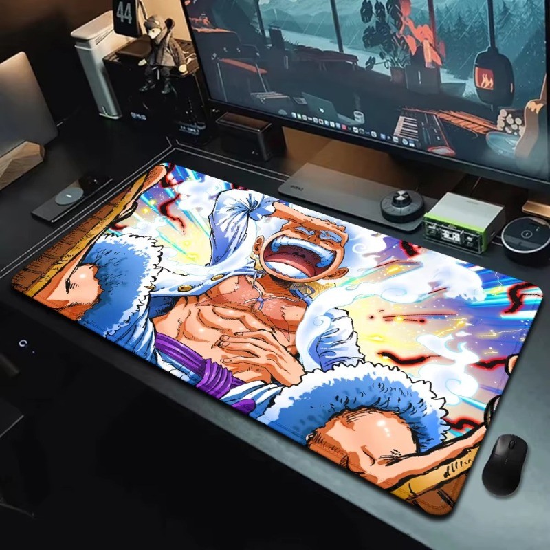 Anime Luffy Gear 5 Gaming Mouse Pad XXL Vibrant One Piece Desk Mat Non ...