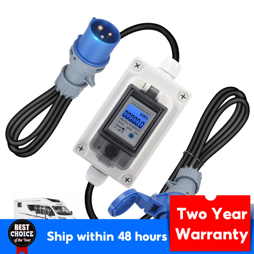 Mobile digital watt-hour meter 230v 16a, mobile outdoor KWH watt-hour ...