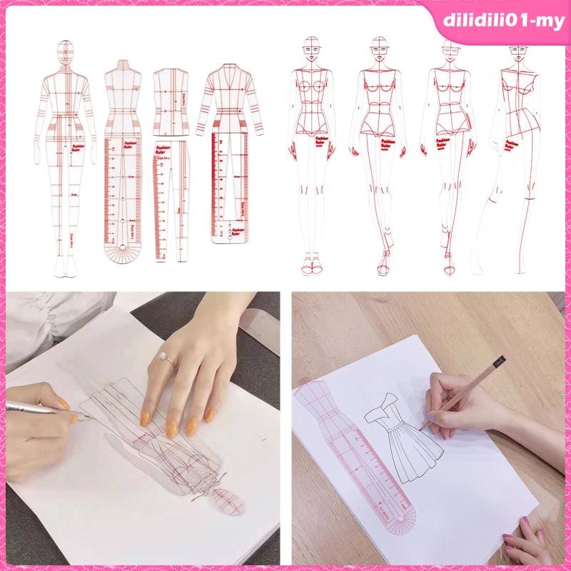 [DilidilidaMY] Clothing Design Ruler Drawings Patterns Rulers Humanoid ...
