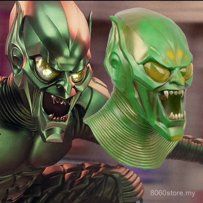 Spider-man Hero Expedition Headgear Latex Green Demon Mask Marvel ...