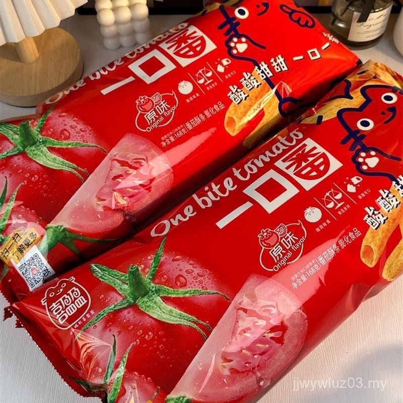 Xiyingying A Bite of Sweet Shrimp Fries Big Pack Snacks Push Tomato ...