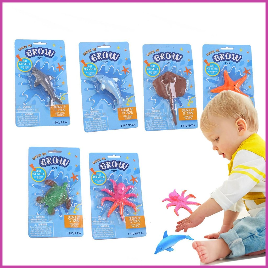 Growing Sea Animals Under The Sea Expandable Creatures Expanding Bath ...