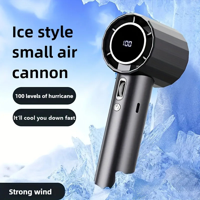 【Local Delivery】CoolStream GS5 Pro Handheld Fan with LED Display & Flashlight | 100-Speed ...