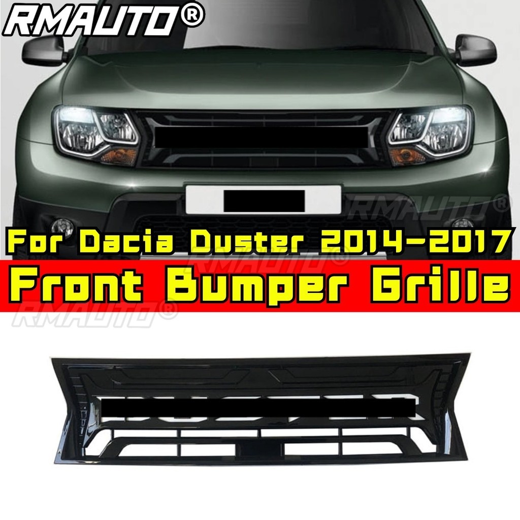 For Dacia Duster 2014-2017 Exterior Part Front Racing Upper Grilles ...