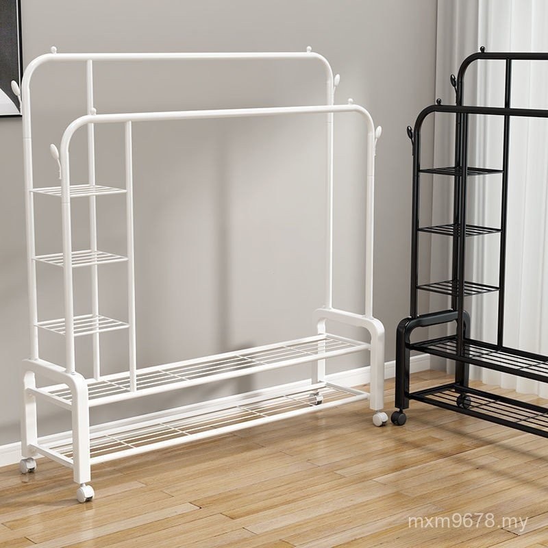 Drying Rack Floor Bedroom Household Folding Indoor Coat Simple Balcony ...