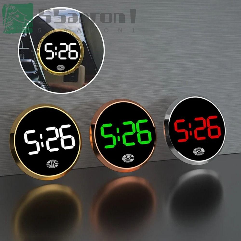 AARON1 Car Dashboard Clock, Touch-Activated LED Time Display Digital ...