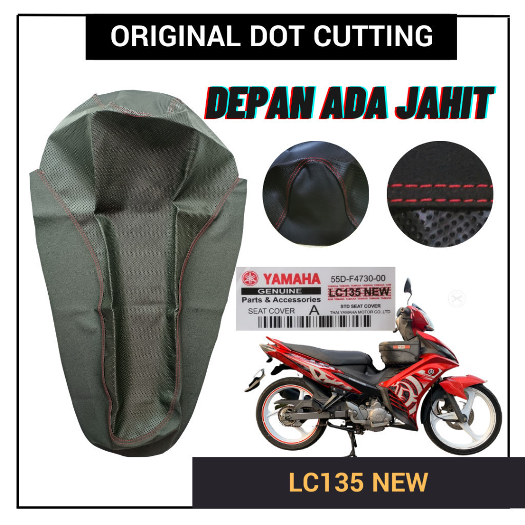 YAMAHA LC NEW LC2 LC135 BARU V2-V7 ORIGINAL DESIGN SEAT COVER DOT 1 ...