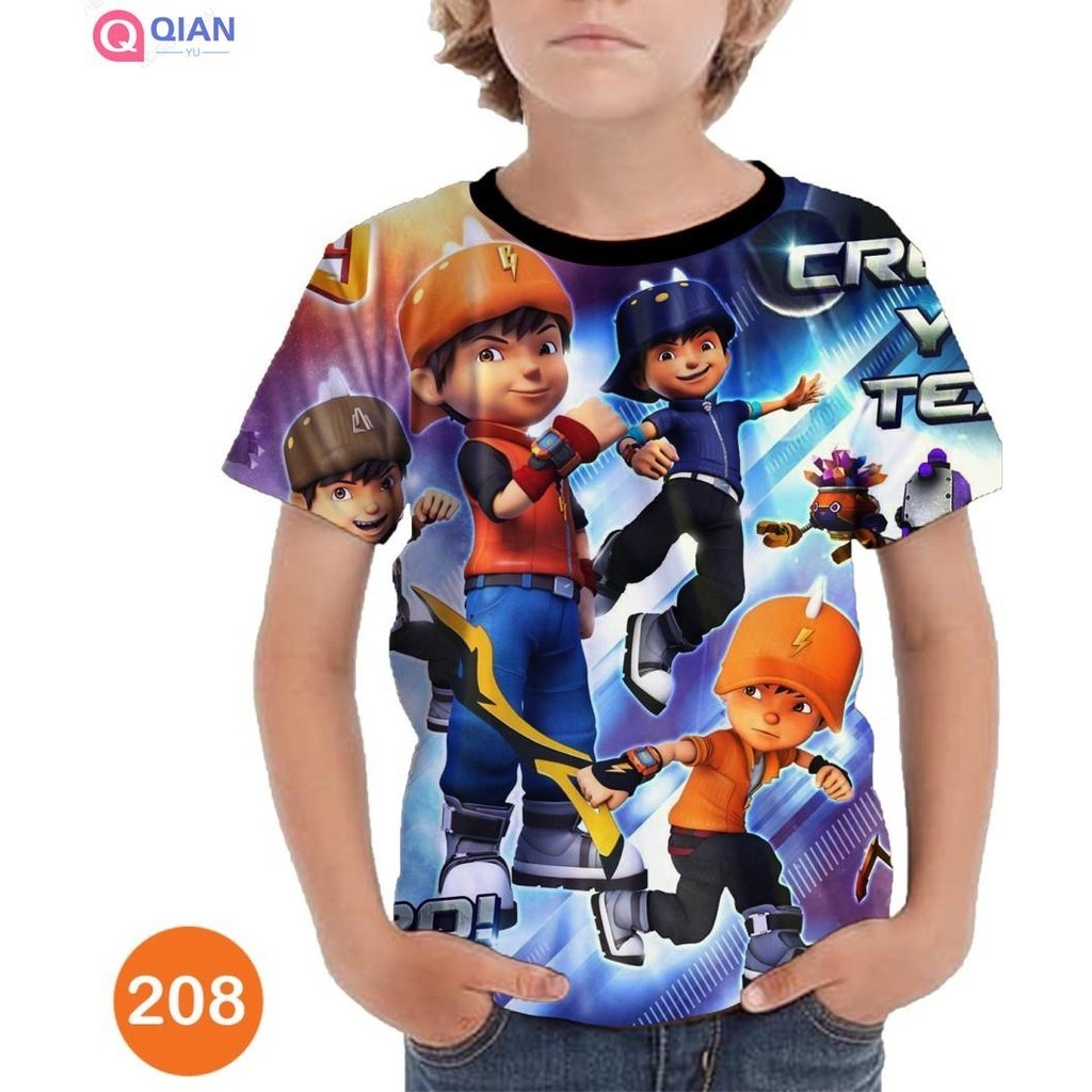 Boboiboy 3D T-Shirt Boboiboy Cartoon Series Children's Meriah #208 ...