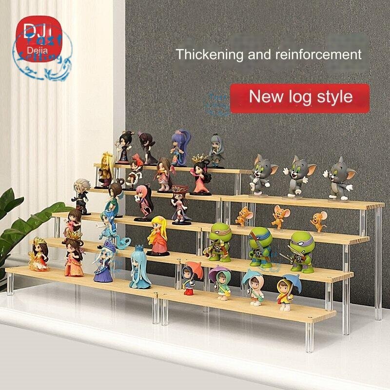Acrylic Ladder Display Rack Figure-Made Mystery Box Storage Rack Lego ...