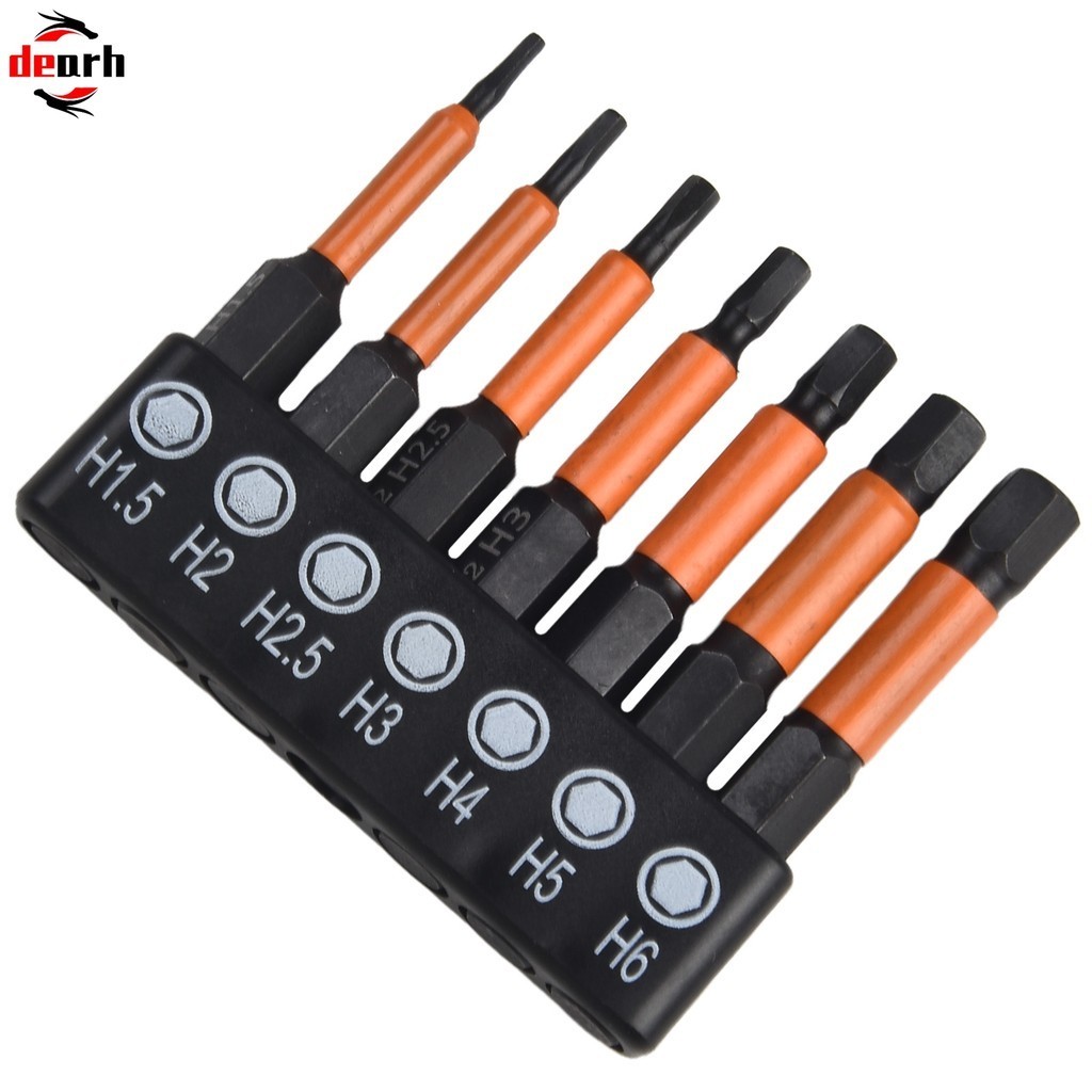 7PC Magnetic Hex Head Wrench Drill Bit Set 1/4 Shank Screwdriver Bit Set H1.5-H6 | Shopee Malaysia