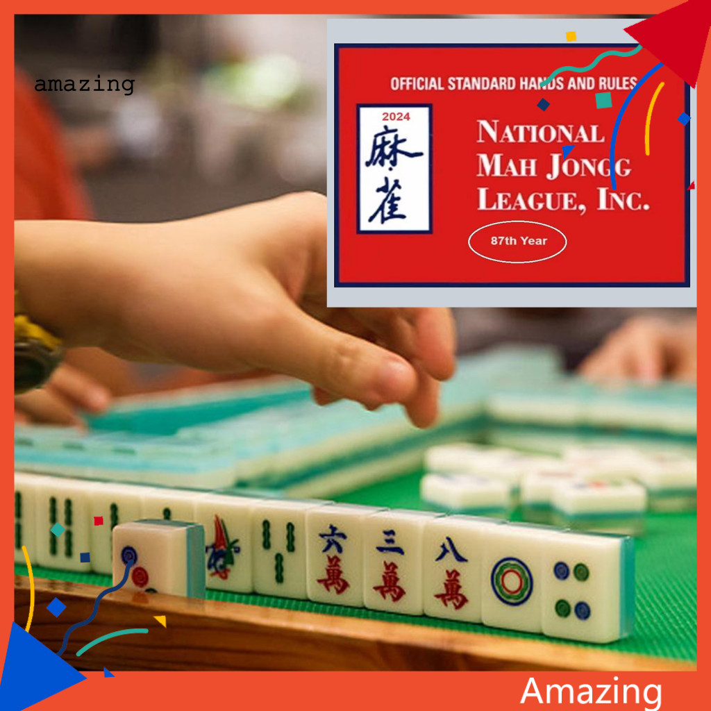[AM] Foldable Mahjong Rules Card Foldable Mahjong Guide 2024 Mahjong ...