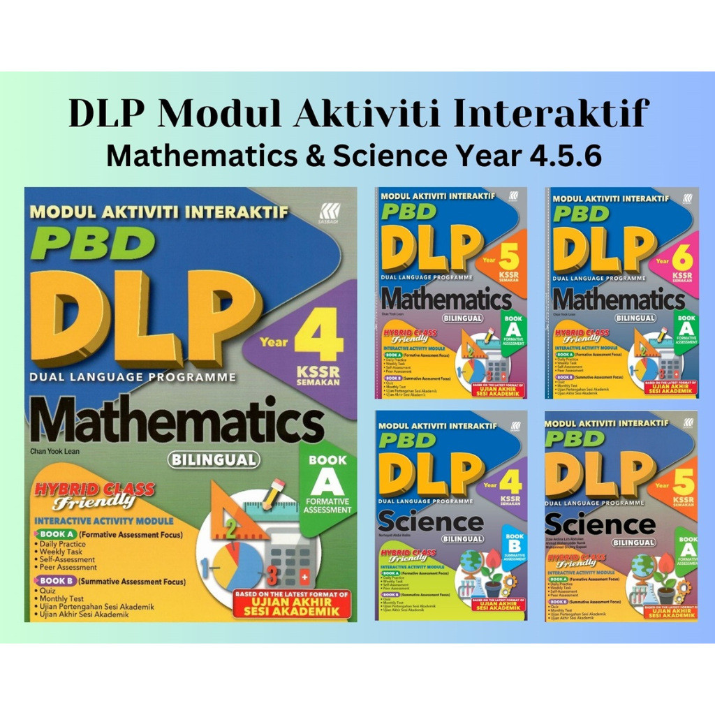 Sasbadi - DLP Modul Aktiviti Interaktif Mathematics & Science Year 4.5.6 | Shopee Malaysia