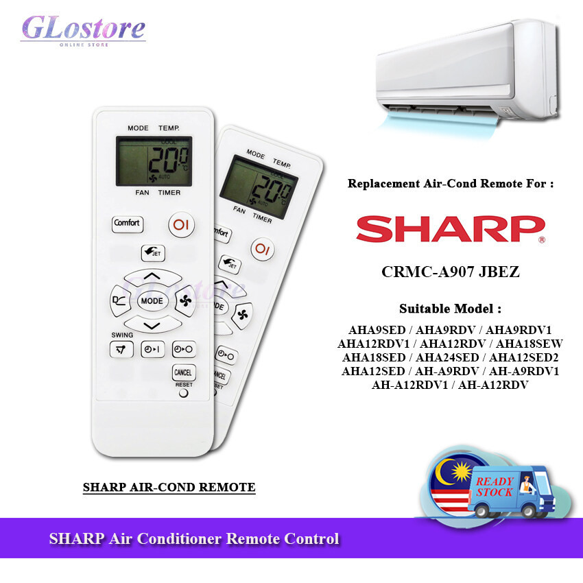 SHARP AIR COND REMOTE CONTROL CRMC-A907 ALAT KAWALAN JAUH PENYAMAN ...