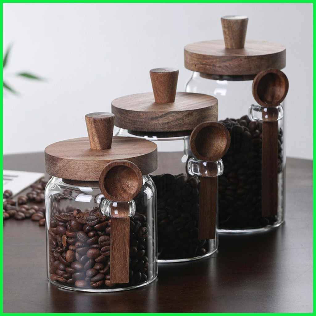 Glass Jars with Airtight Lids Wide Mouth Simple and Elegant Glass Jar ...